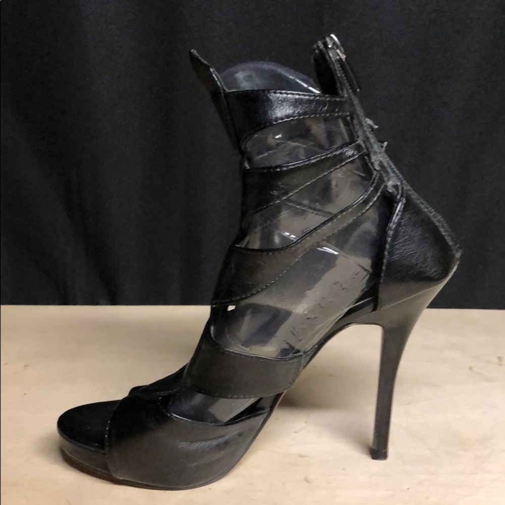 Ankle High Bumper Stiletto Heels. - Gem